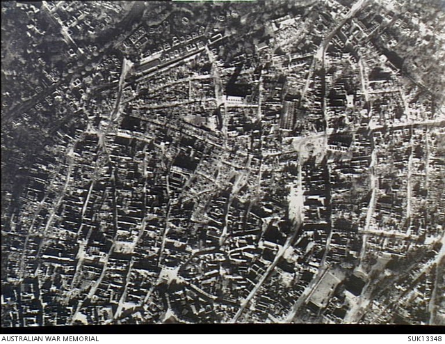 Braunschweig (Brunswick) Germany. C. 1944-10. Devastation at Brunswick ...