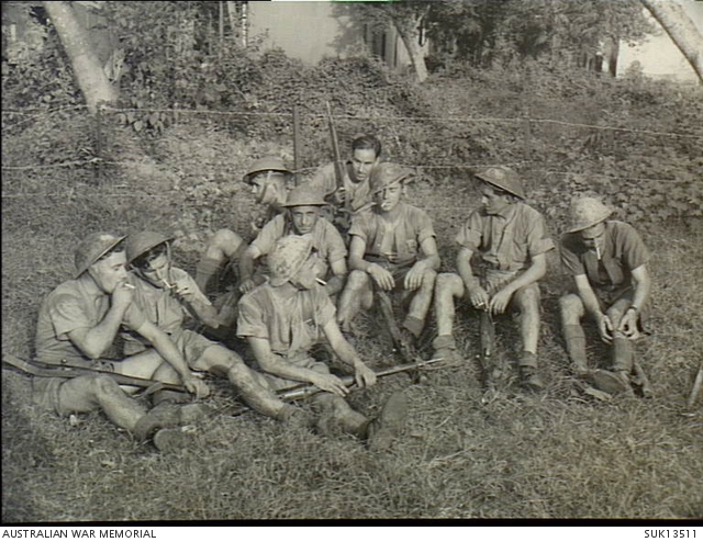 Burma. C. 1944-12. RAF personnel whose job it is to guard our forward ...