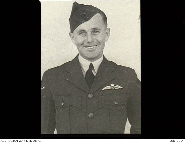 India. C. 1945-01. Portrait of Flying Officer A. B. Giles RAAF, of No ...