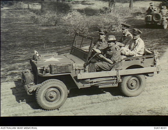 Mandalay, Burma. 1945-03-22. Major General T. W. Rees CIE DSO MC ...