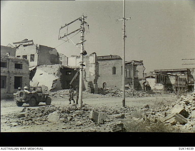 Mandalay, Burma. C. 1945-04. Bomb devastation in "High St, Mandalay ...