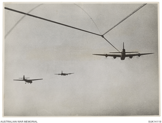 Airborne over Germany. 1945-03-24. En route for the airborne landings ...