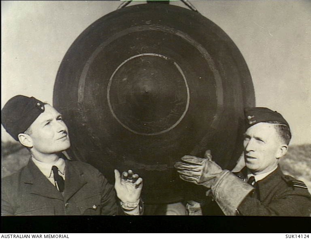 England. C. 1945-03. The new RAF ten ton bomb to be used by RAF Bomber ...