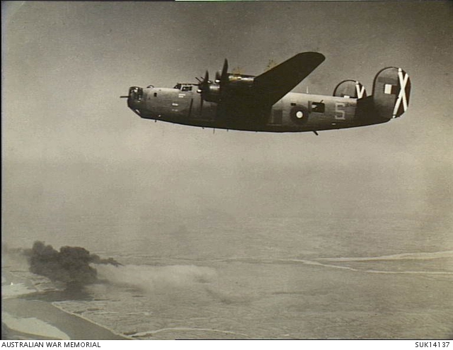 Yenangyaung, Burma. C. 1945-03. RAF Liberator aircraft of Strategic Air ...