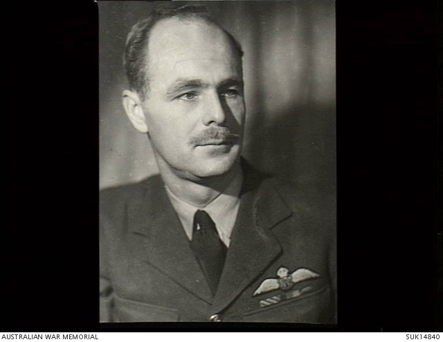 London, England. 1945-01-30. Portrait of Wing Commander E. K. Sinclair ...