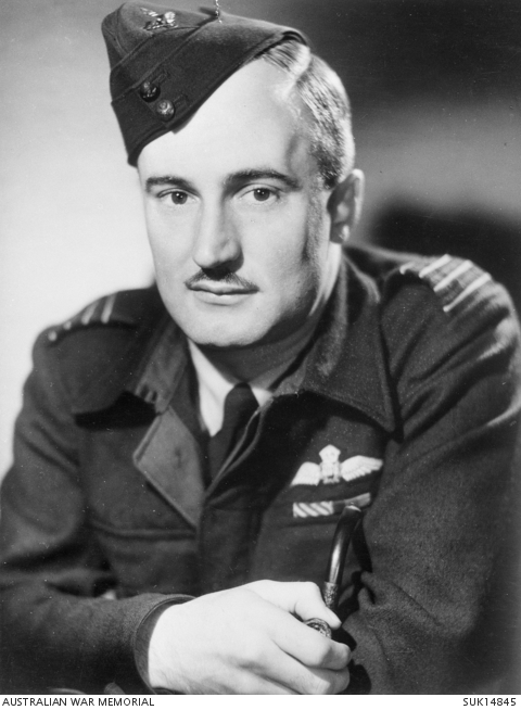 London, England. 1945-02-12. Portrait of Group Captain K. R. Parsons ...