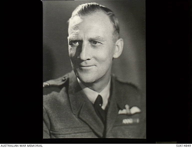 London, England. 1945-03-01. Portrait of Group Captain E. C. Bates of ...