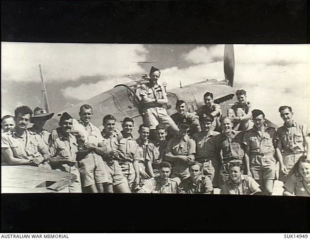 Sidi Barrani, Egypt. C. 1941-11. Group portrait of fighter pilots of No ...
