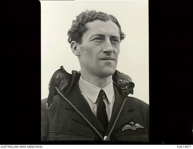England. C. 1942. RAAF pilot engaged on flying instructional duties ...