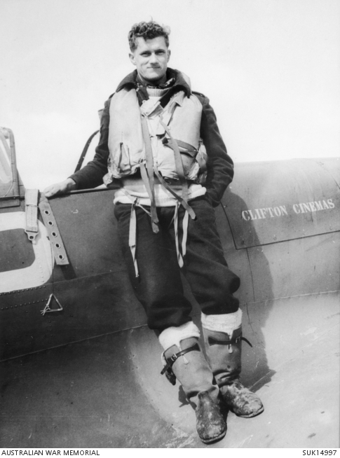 Surrey, England. C. 1942. Portrait of a pilot of No. 457 (Spitfire ...