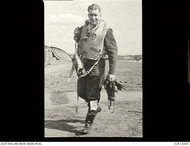 Surrey, England. C. 1942. Portrait of a pilot of No. 457 (Spitfire ...