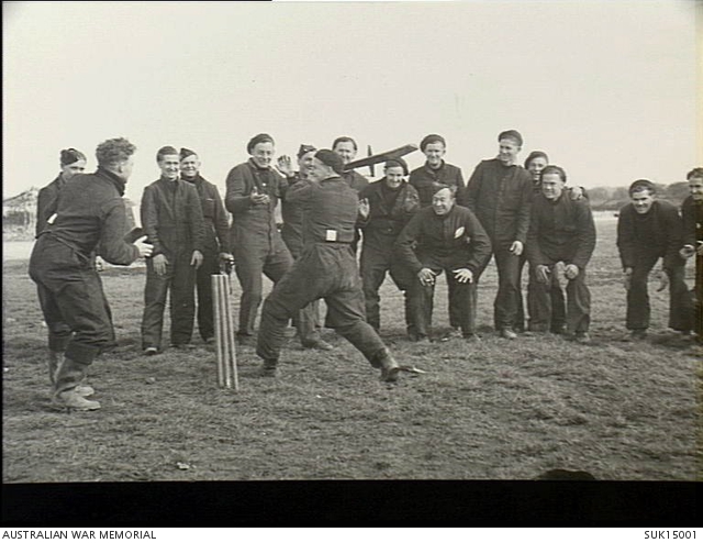 Surrey, England. C. 1942. Ground crew of No. 457 (Spitfire) Squadron ...