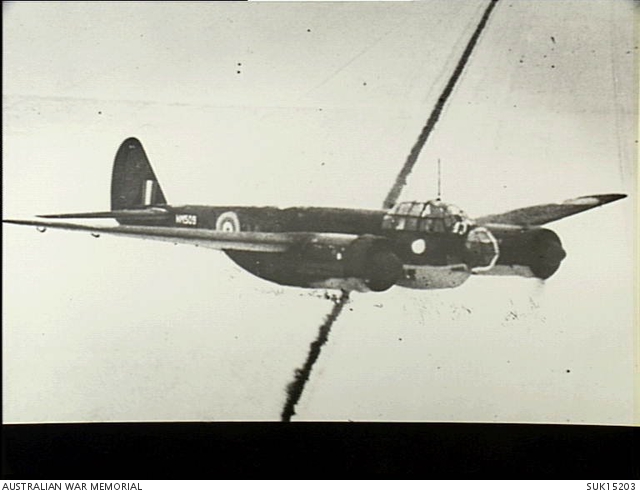 A captured early model, German Junkers Ju 88 bomber aircraft shown in RAF livery. | Australian ...