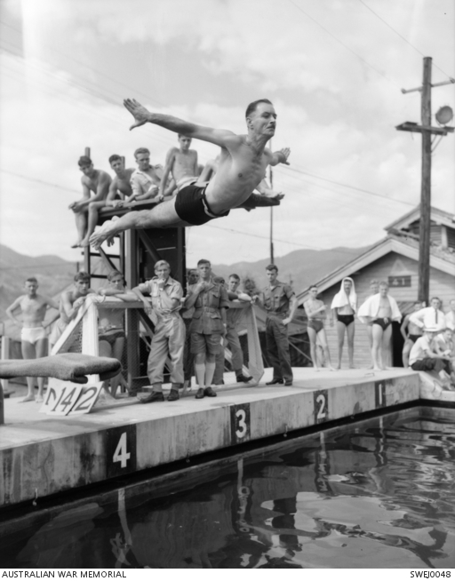 Major W Roach, of Pennant Hills, NSW, part of the Engineers team who ...