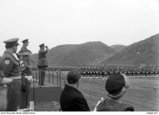 The 1st Commonwealth Division held its farewell parade in Korea before ...