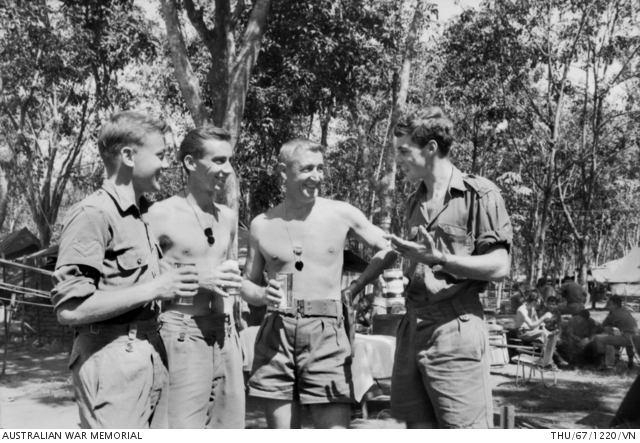 Nui Dat, Vietnam. 1967-12. Members of the Australian Army Intelligence ...