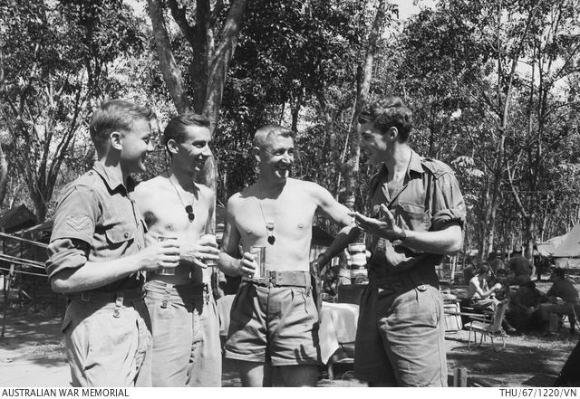 Nui Dat, Vietnam. 1967-12. Members of the Australian Army Intelligence ...