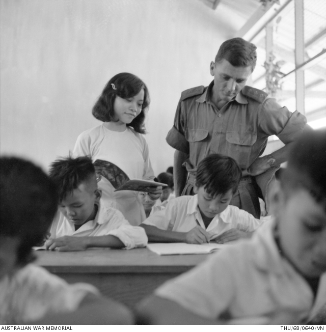 Baria, South Vietnam. 1968-06. Captain Arthur Schaschke of Wacol, Qld ...
