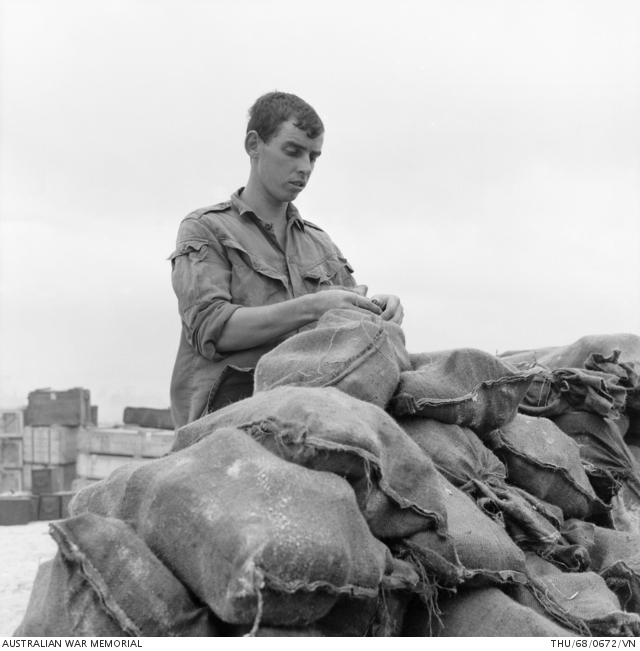Bien Hoa Province, South Vietnam. 1968-06. Private John Sexton of Colac ...
