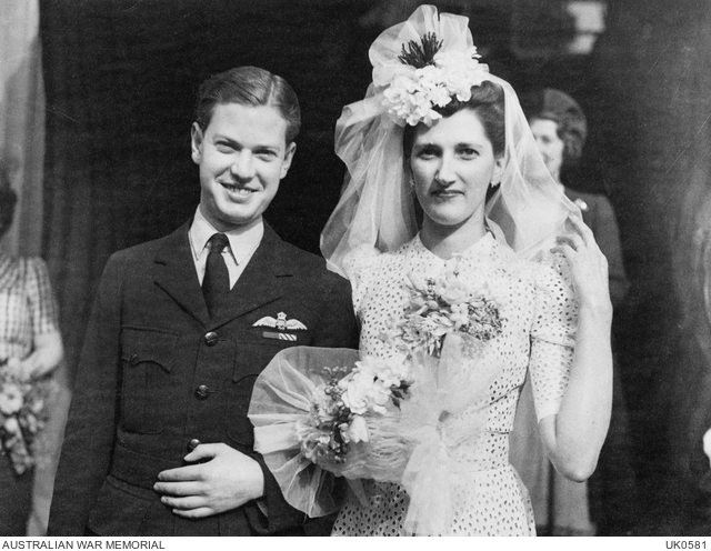 The wedding of 407729 Flight Lieutenant David John Shannon DSO DFC, of ...