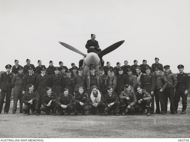 Pilots of No. 453 (Spitfire) Squadron RAAF after the move to RAF ...