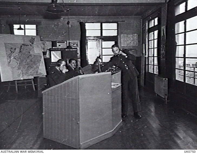 ORKNEYS, SCOTLAND. 1943-10-18. INSIDE THE CONTROL TOWER AT RAF STATION ...
