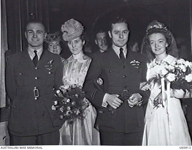 LONDON, ENGLAND. 1944-01-15. THE WEDDING OF 403522 FLIGHT LIEUTENANT ...