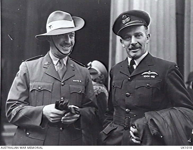 LONDON, ENGLAND. 1944-02-15. 400142 FLIGHT LIEUTENANT E. A. DUPLEX DFC ...