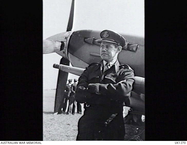 SUSSEX, ENGLAND. 1944-05-02. 1892 SQUADRON LEADER HENRY SHARP, SYDNEY ...