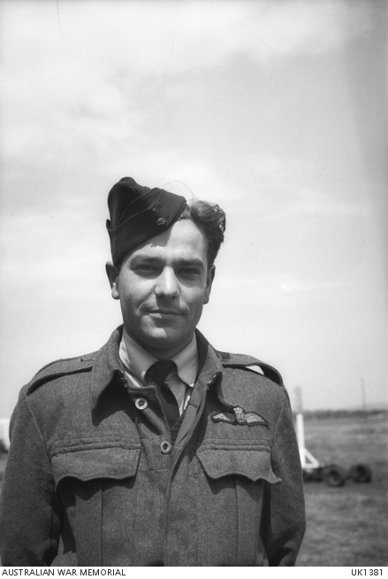 Portrait of 415352 Warrant Officer George Richard Oliver RAAF, pilot of ...