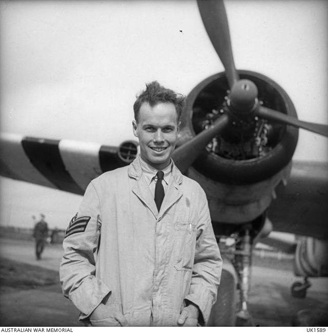 NORFOLK, ENGLAND. 1944-07-06. PORTRAIT OF 6866 FLIGHT SERGEANT J. A ...