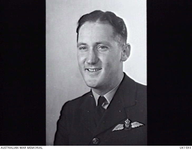 LONDON, ENGLAND. 1944-07-09. PORTRAIT OF 415272 PILOT OFFICER R. J ...