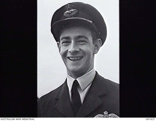 ENGLAND. 1944-07-18. PORTRAIT OF 421268 FLYING OFFICER G. F. GRELLMAN ...