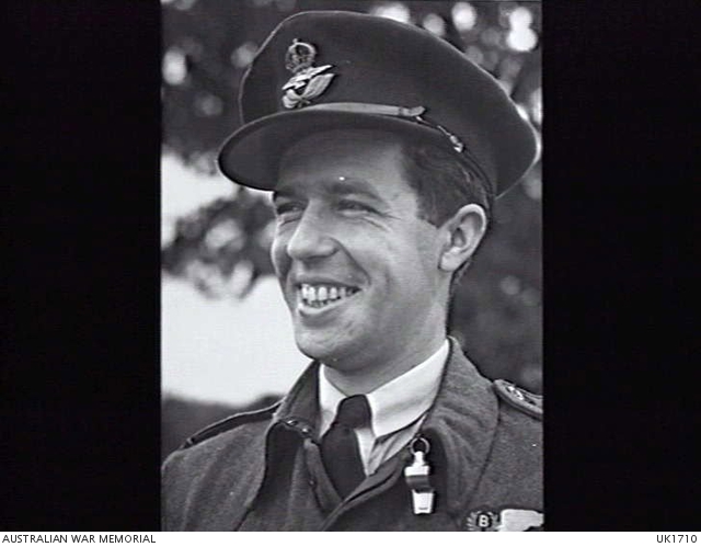 ENGLAND. 1944-08-02. PORTRAIT OF 428823 FLYING OFFICER J. H. J. REDMOND ...
