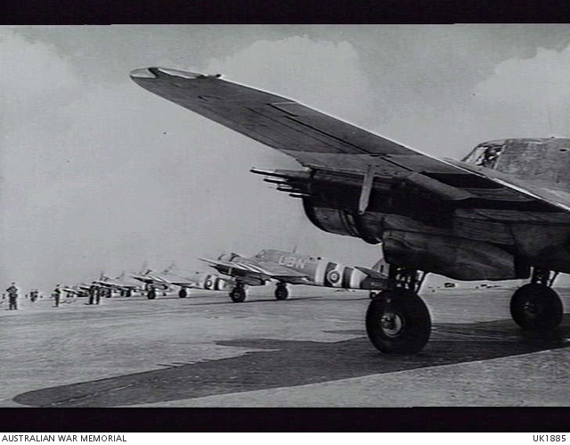 NORFOLK, ENGLAND. C. 1944-09. BEAUFIGHTER AIRCRAFT OF NO. 455 SQUADRON ...