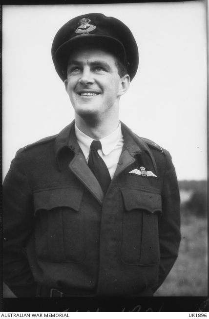 NORFOLK, ENGLAND. 1944-09-03. PORTRAIT OF 422737 FLYING OFFICER W. M ...