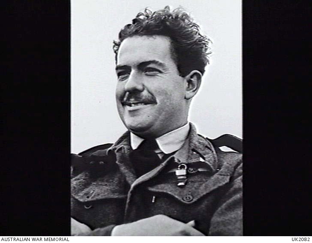 France. 1944-10-29. Portrait of 421845 Warrant Officer J. H. Dunk ...