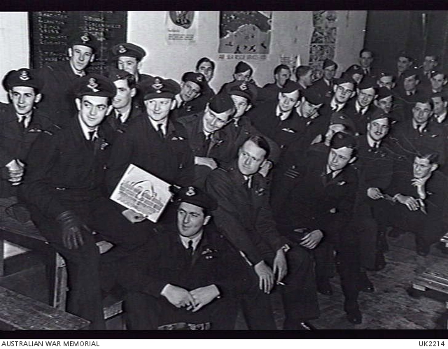 Sussex, England. 1944-12-06. Informal group portrait of aircrew at No ...