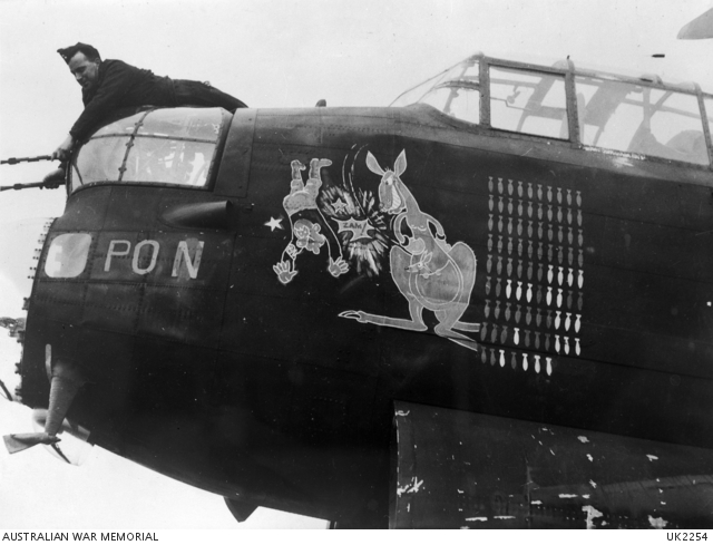 Lincolnshire, England. 1944-12-06. "N" for Nuts, a Lancaster bomber ...