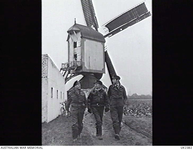 Holland. 1944-12-22. RAAF fighter pilots of No. 80 (Tempest) Squadron ...