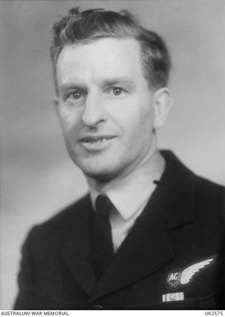 London, England. 1945-03-05. Portrait of 414807 Flying Officer J. J ...
