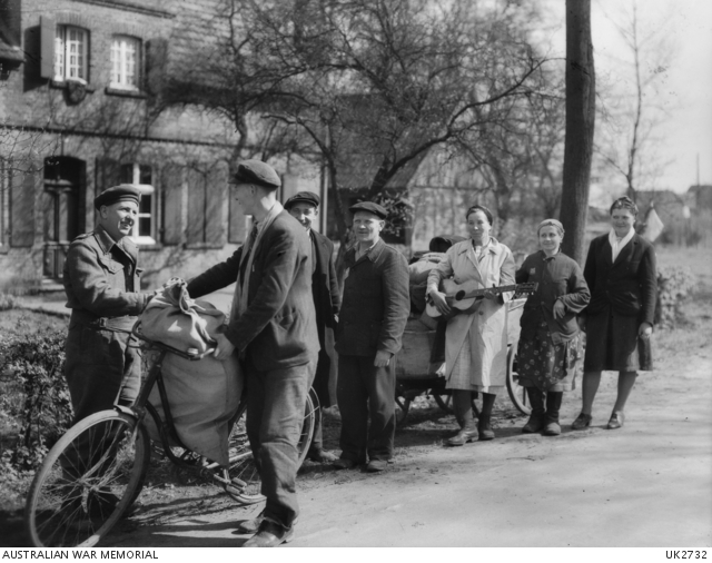 Munster, Germany. 1945-04-07. These Russian refugees, formerly in ...
