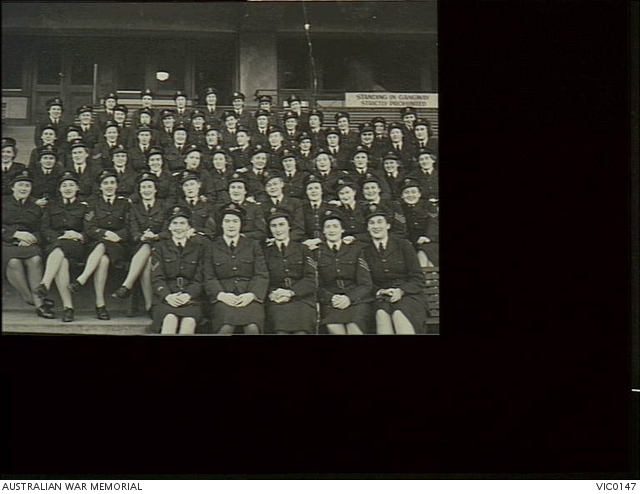 Melbourne, Vic. 1945-03-15. Group portrait of WAAAF personnel who were ...