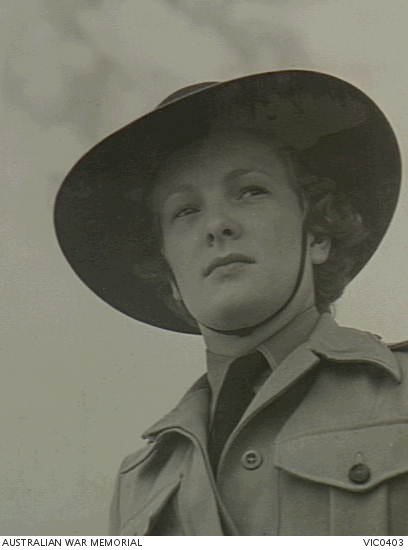 Vic. C. 1944. Portrait of a WAAAF aircraftwoman serving in the ...