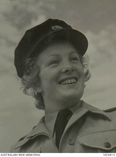 Vic. C. 1944. Portrait of a WAAAF aircraftwoman serving in the ...