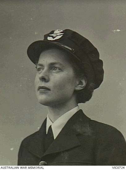 Melbourne, Vic. C. 1943. Portrait of Flight Officer June Barnett, WAAAF ...