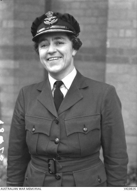 Melbourne, Vic. C. 1944. Portrait of Group Officer Clare Stevenson ...