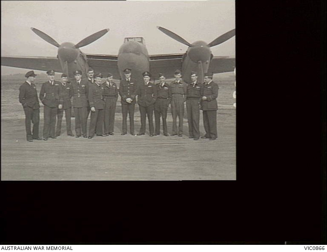 Williamtown, NSW. 1944-08-20. Group portrait showing Wing Commander W ...