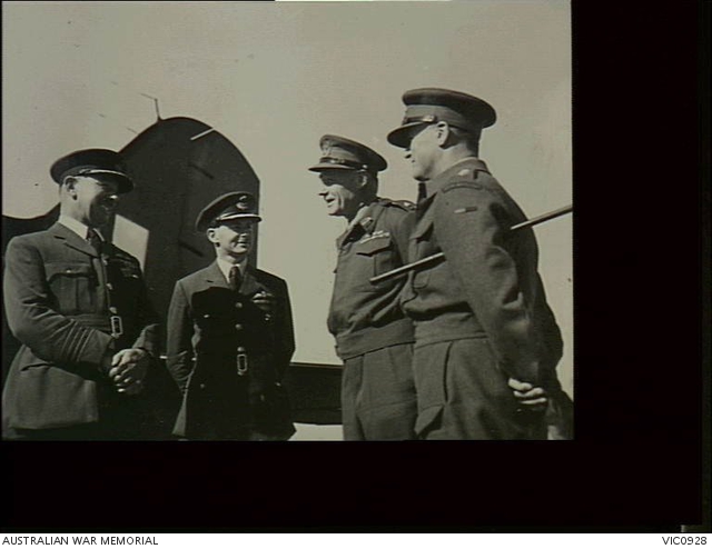 Melbourne, Vic. Left to right: Group Captain (Gp Capt) Anderson, RAAF ...