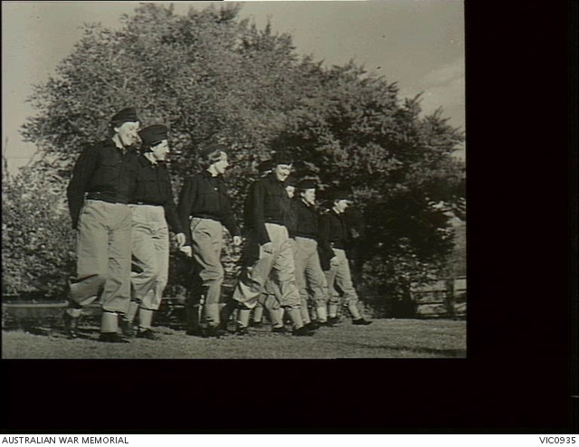 Melbourne, Vic. C. 1944. A group of WAAAF officers who were attending a ...